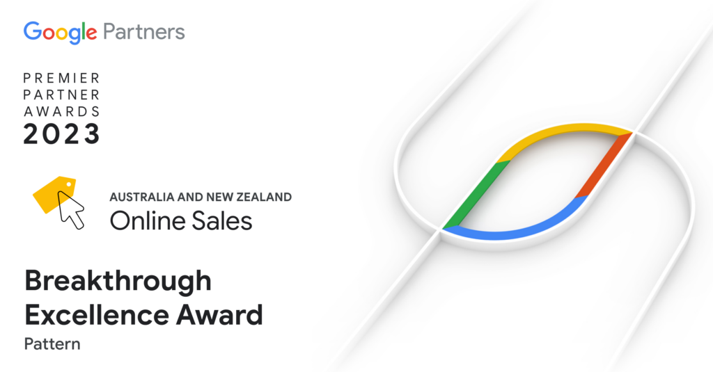 Pattern AU Wins Google Online Sales Breakthrough Award - Pattern